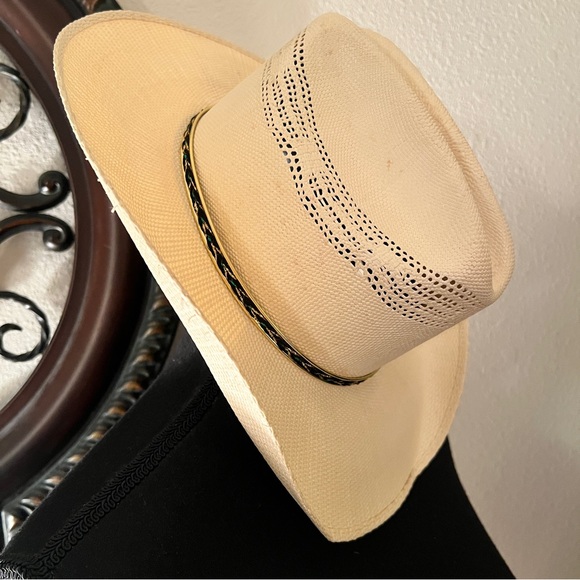 Laredo | Accessories | Laredo Bangora Unisex Cream Straw Sweatband Gold ...